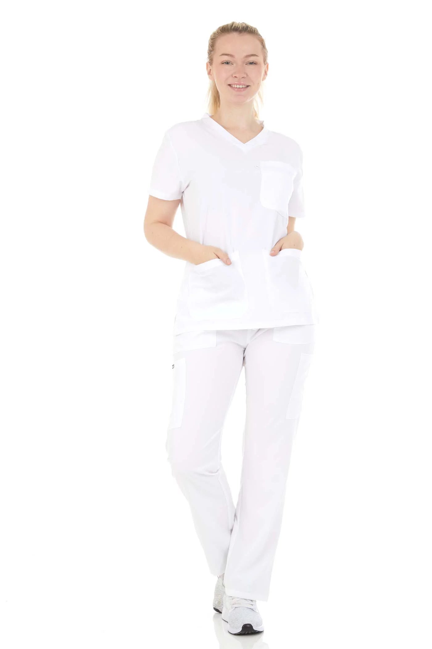 Traje Heal Wear BLANCO – Equipo Médico Stethoscope