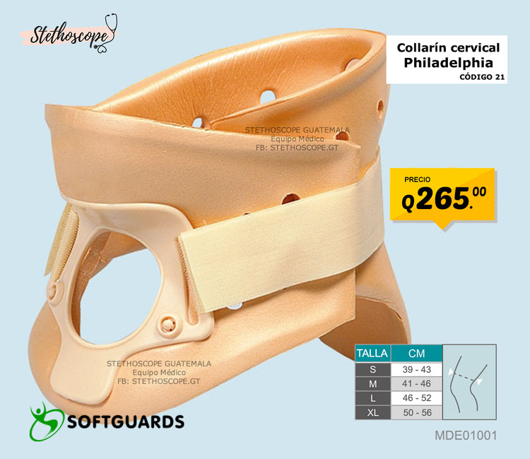 Collarín cervical tipo Philadelphia – Equipo Médico Stethoscope